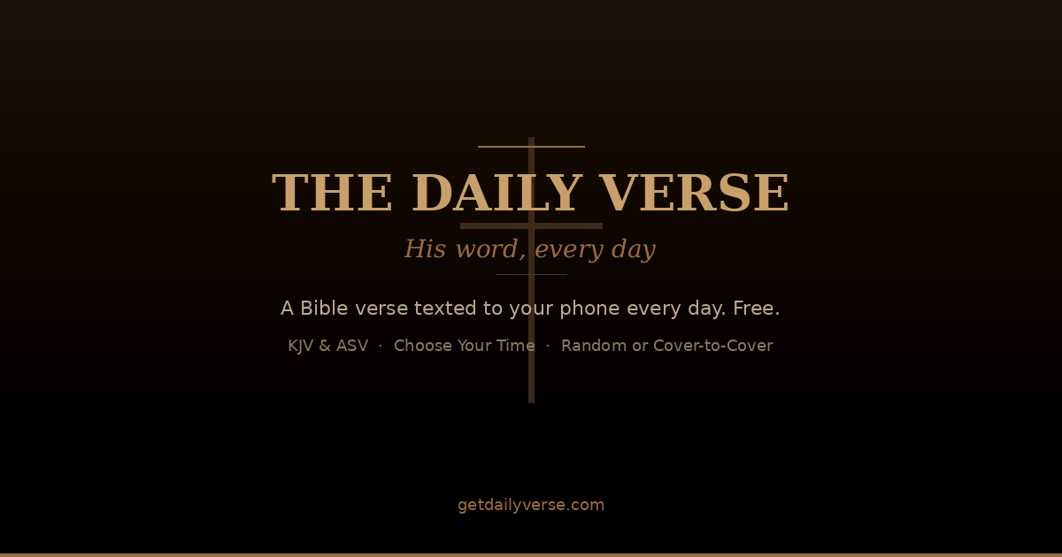 Daily Bible Verse Texted to Your Phone Every Day | The Daily Verse